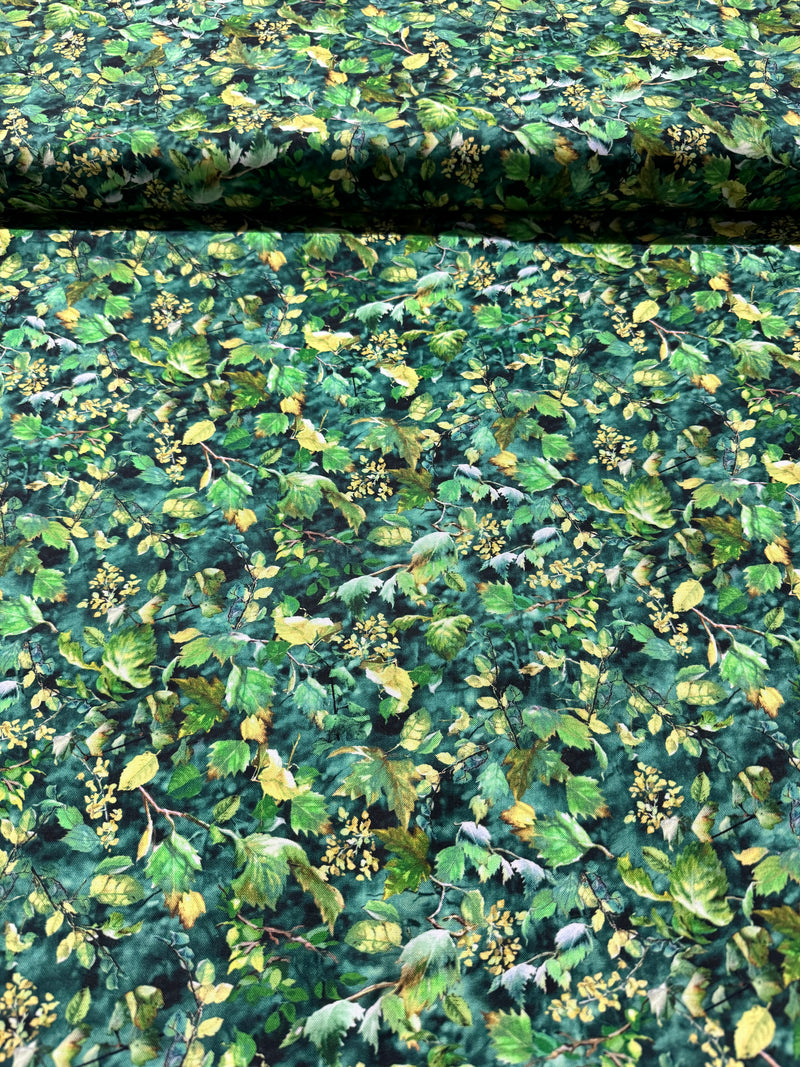 Blue Jay - Farm Stand - Packed Forest Branches and Leaves – My Fabric Villa