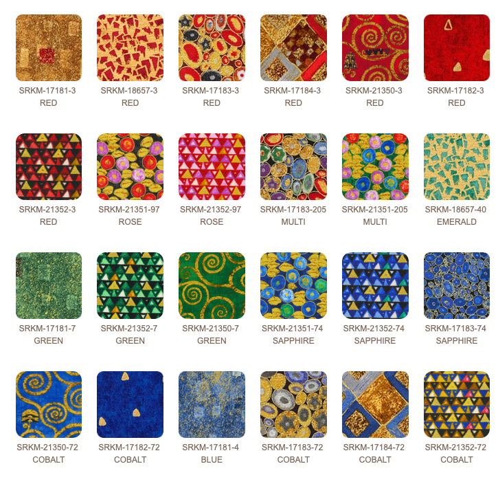 Gustav Klimt Multi Colorstory Jelly Roll – My Fabric Villa