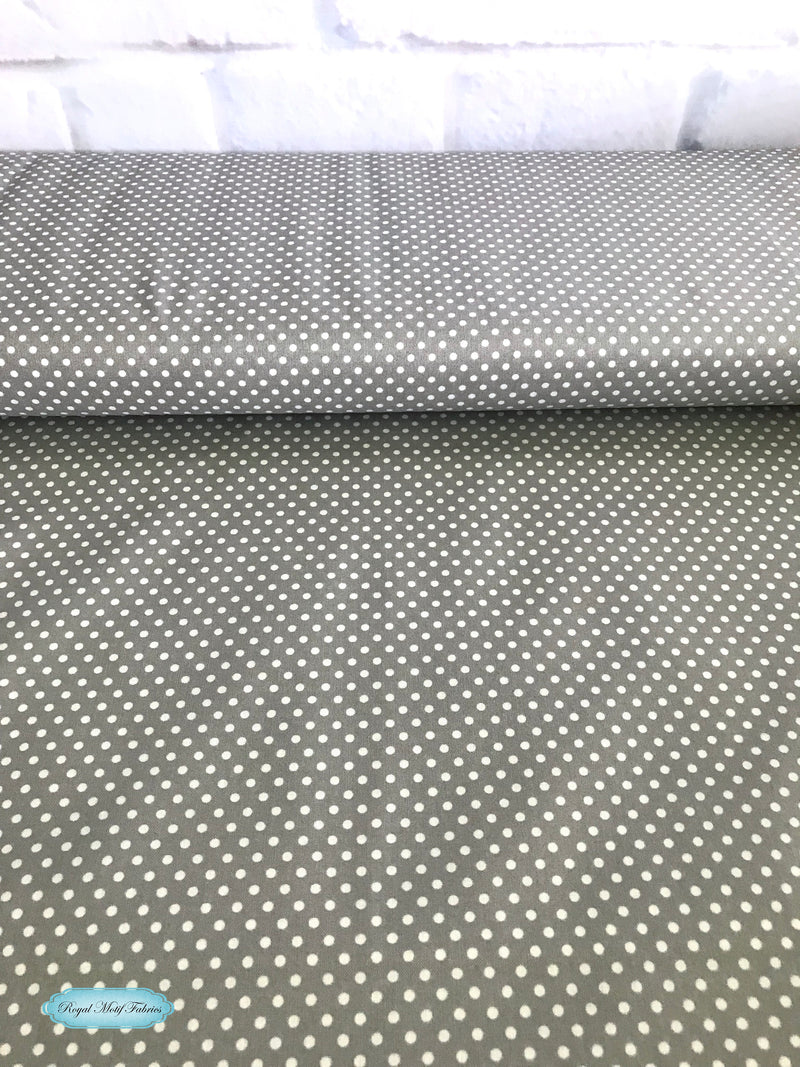 45" Dottie Small Dots on Steel Grey 45009 66 – My Fabric Villa